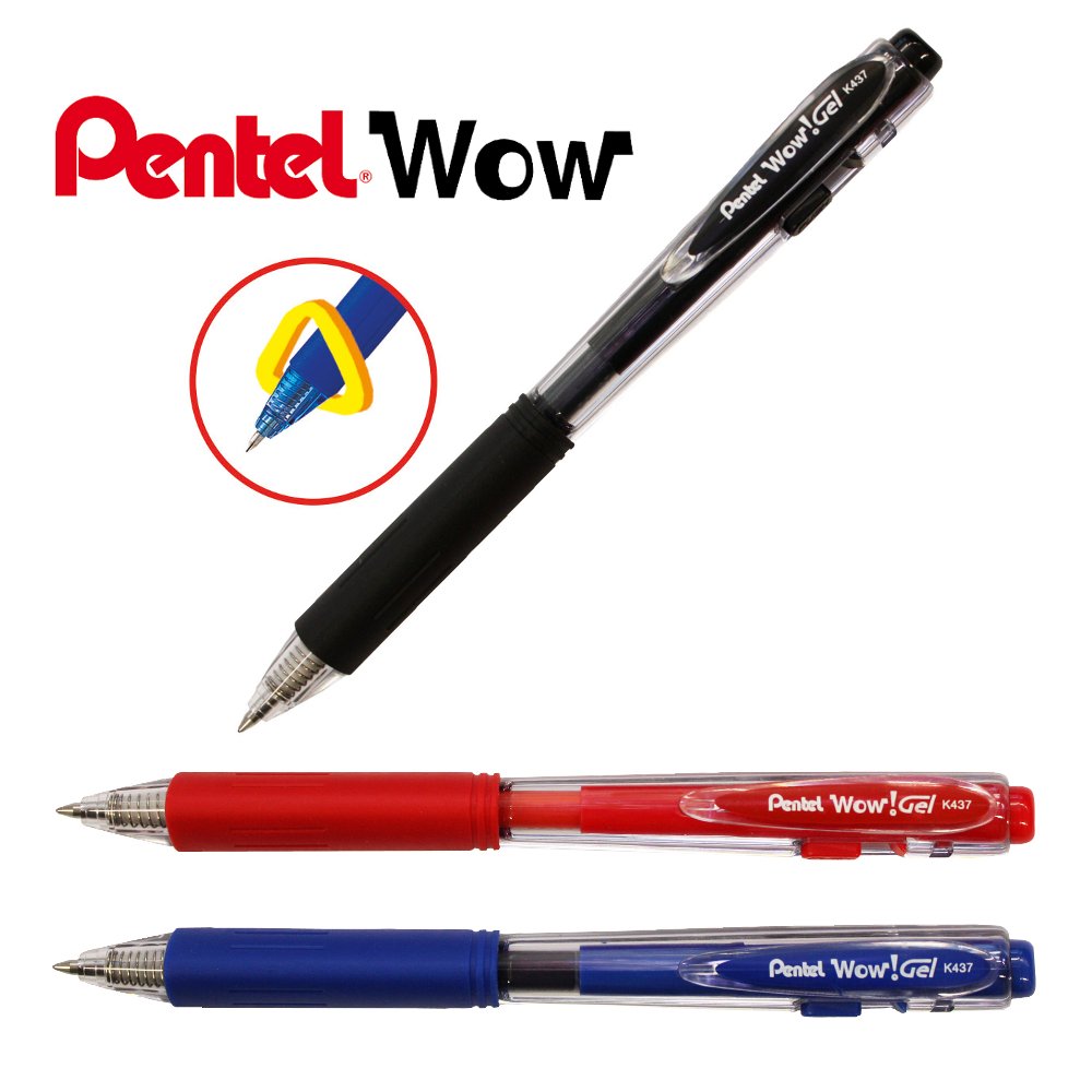 Pentel Gel-Tintenroller mit Triangel-Griffzone (K437)